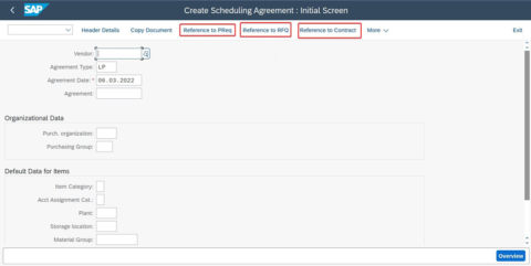 Scheduling Agreements in MM using SAP S4/HANA