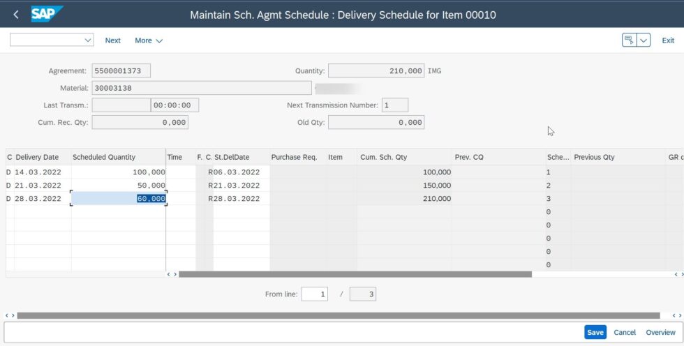 Scheduling Agreements in MM using SAP S4/HANA