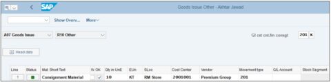 Consignment Process in SAP S/HANA - Spend Wizard