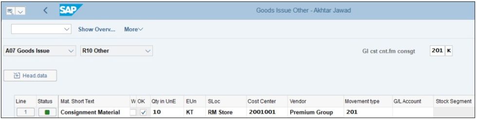 Consignment Process in SAP S/HANA - Spend Wizard