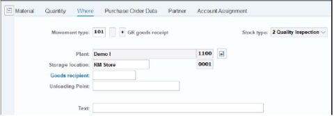Movement Type 101 in SAP S4/HANA - Spend Wizard
